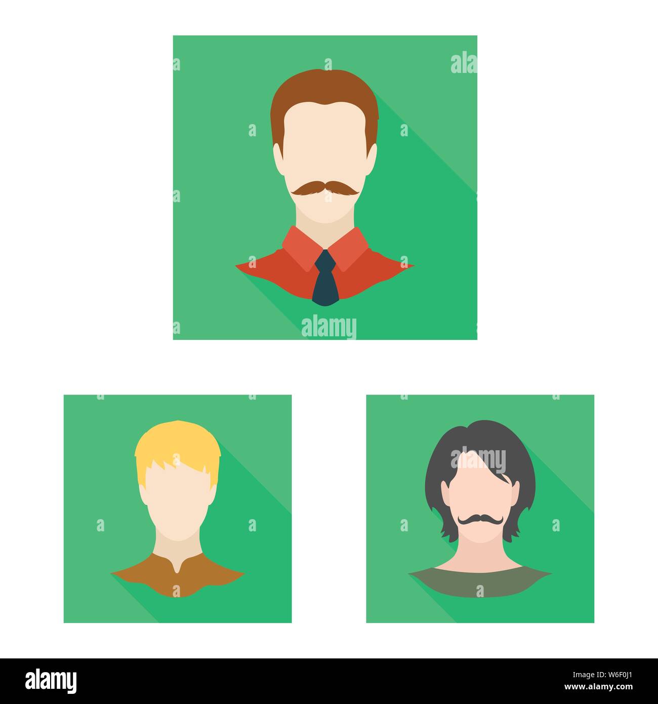 Vector illustration of avatar and dummy logo. Set of avatar and figure ...