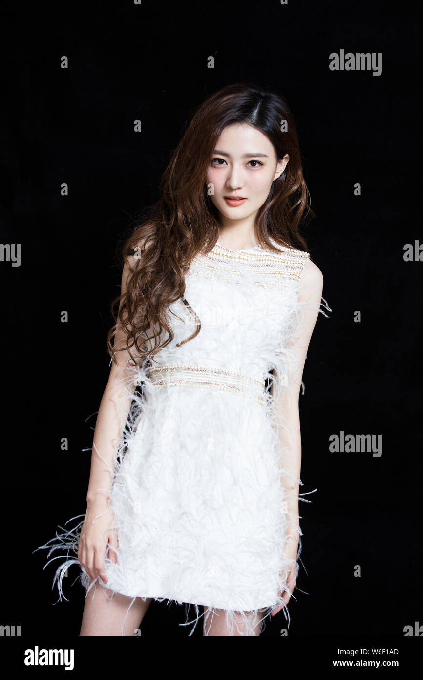 Chinese actress Xu Lu poses for portrait photos during an exclusive ...
