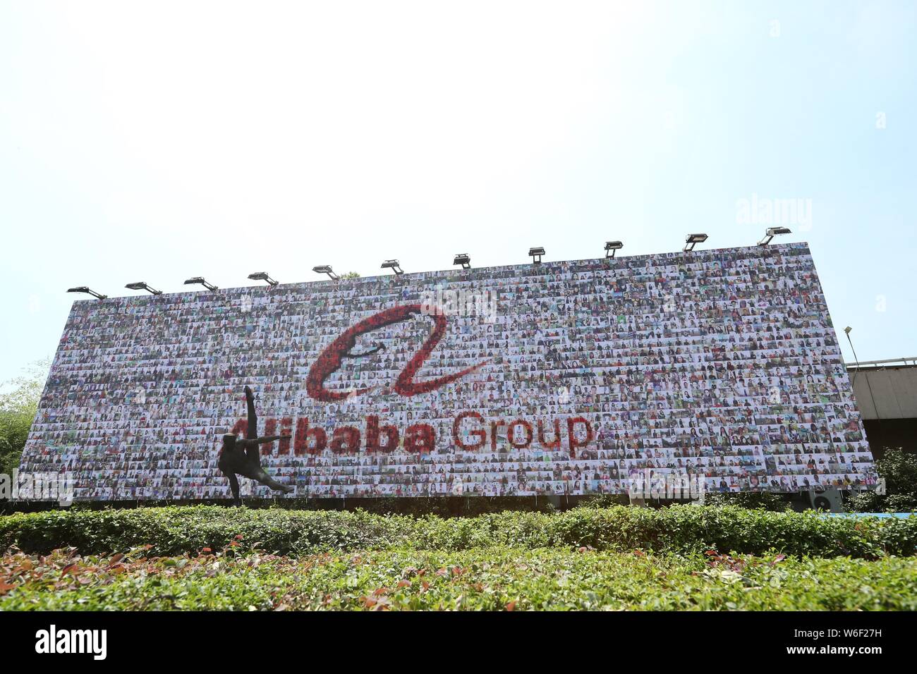 --FILE--View of a logo of Alibaba Group before the annual party to mark ...
