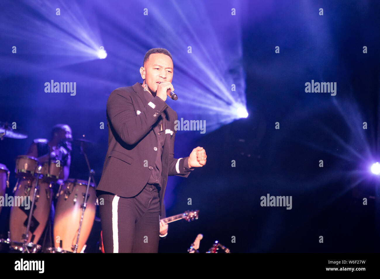 American singer, songwriter, musician and actor John Legend performs at ...