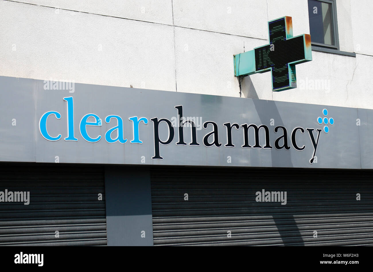 das Logo der Marke/ the logo of the brand "Clear Pharmacy", Belfast ...