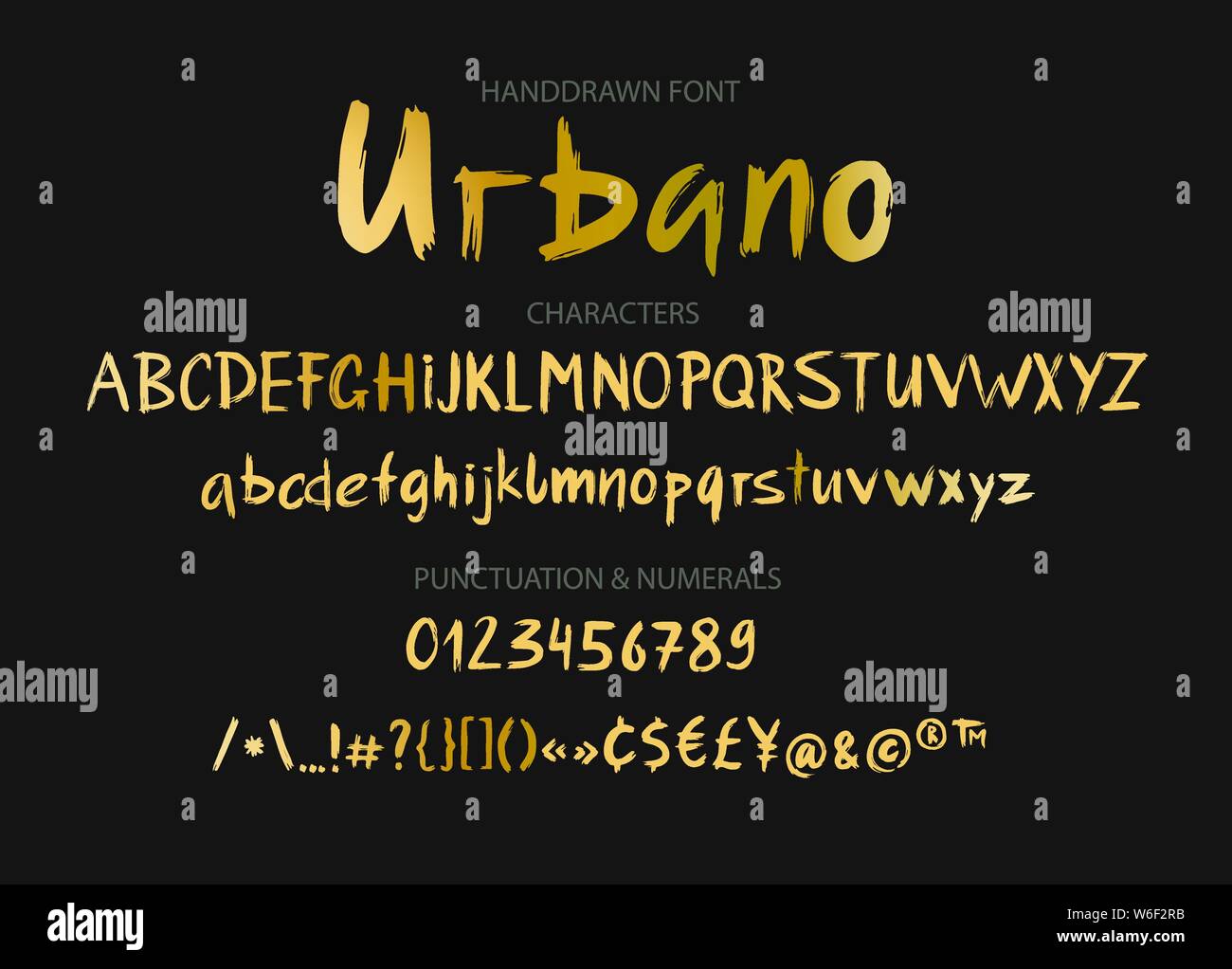 Handwritten Brush font. Hand drawn brush style modern calligraphy. Hand ...