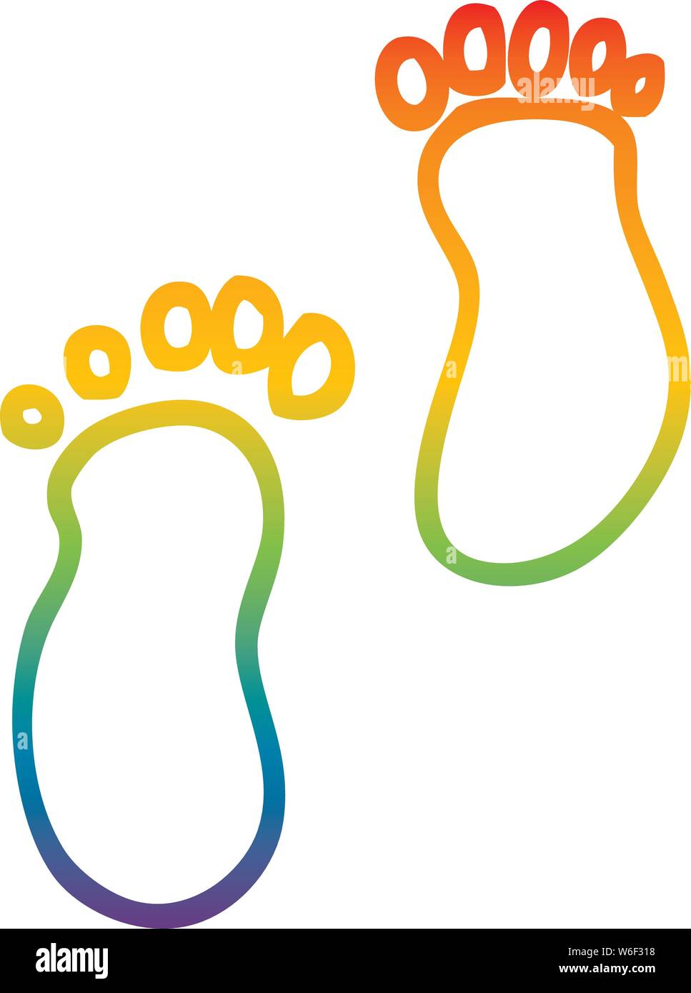 Foot of the rainbow Stock Vector Images - Alamy