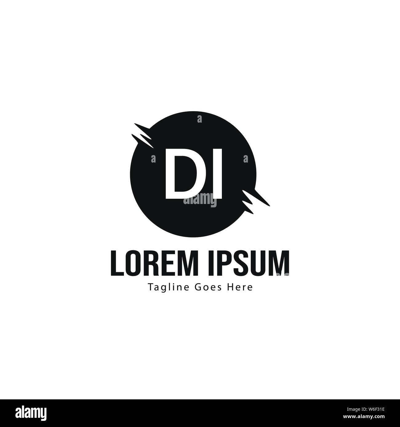 DI Letter Logo Design. Creative Modern DI Letters Icon Illustration ...