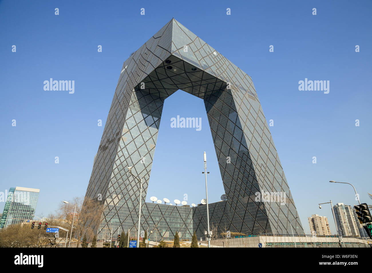 --FILE--View of the headquarters of China Central Television (CCTV) in ...