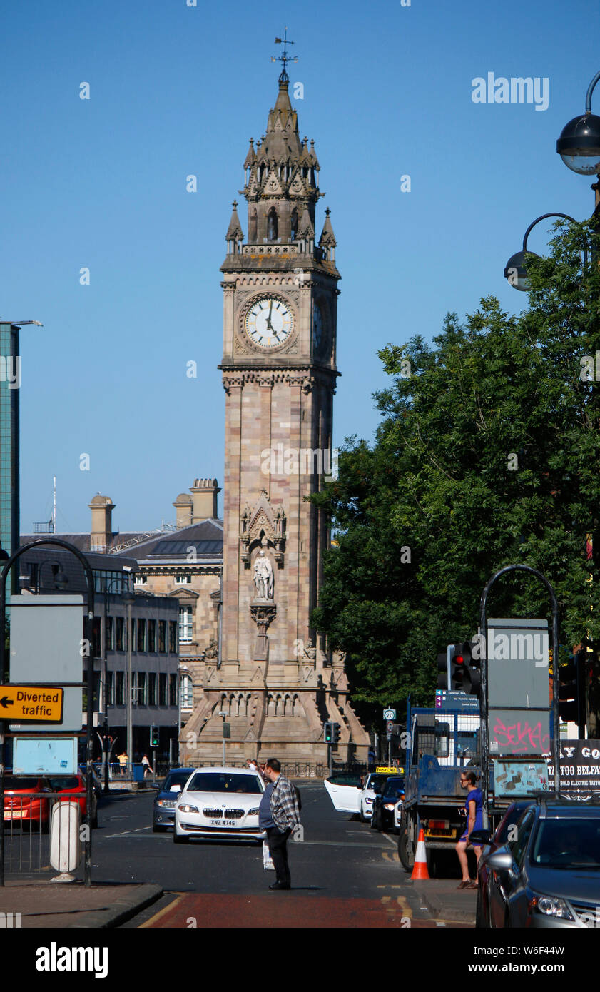 Albert Memorial Clock Tower, Belfast, Nordirland/ Northern Ireland (nur ...