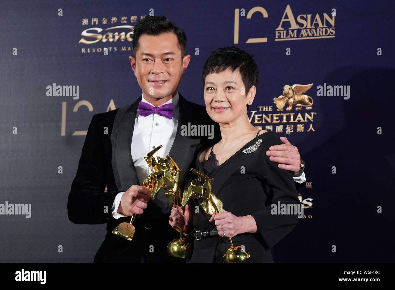 Taiwanese actress Sylvia Chang Ai-chia, right, and Hong Kong singer and ...