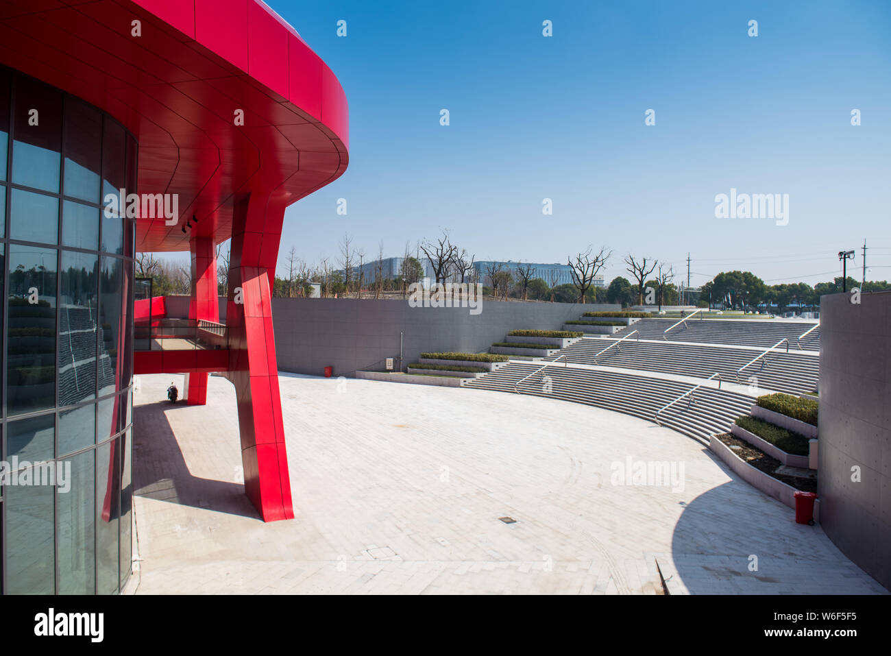 An exterior view of the Ferrari center in Shanghai, China, 10 March ...