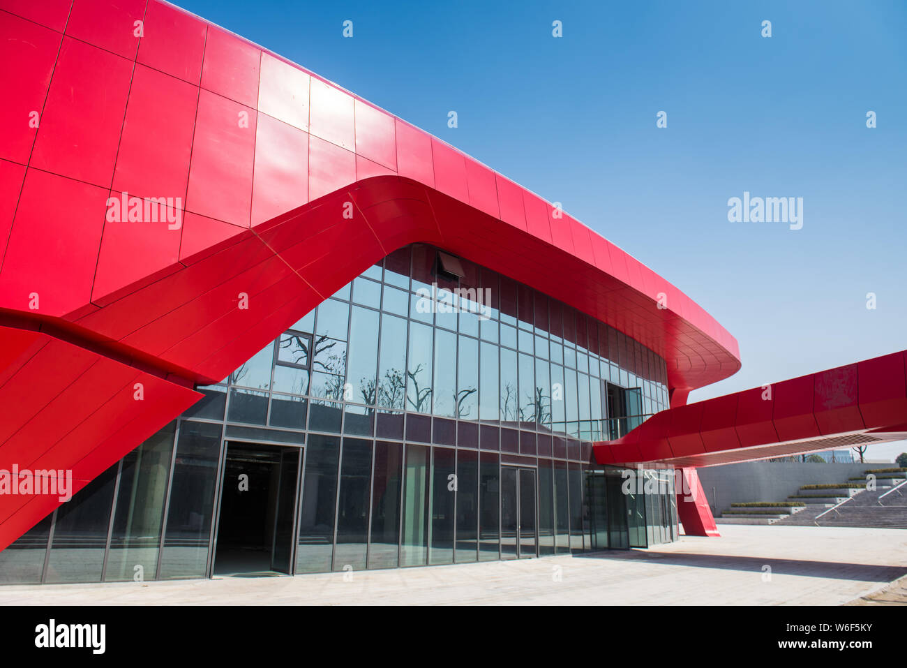An exterior view of the Ferrari center in Shanghai, China, 10 March ...
