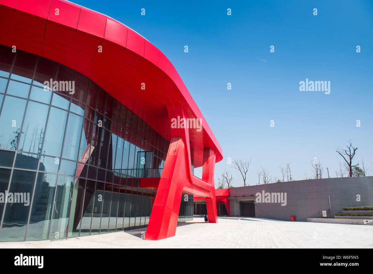 An exterior view of the Ferrari center in Shanghai, China, 10 March ...
