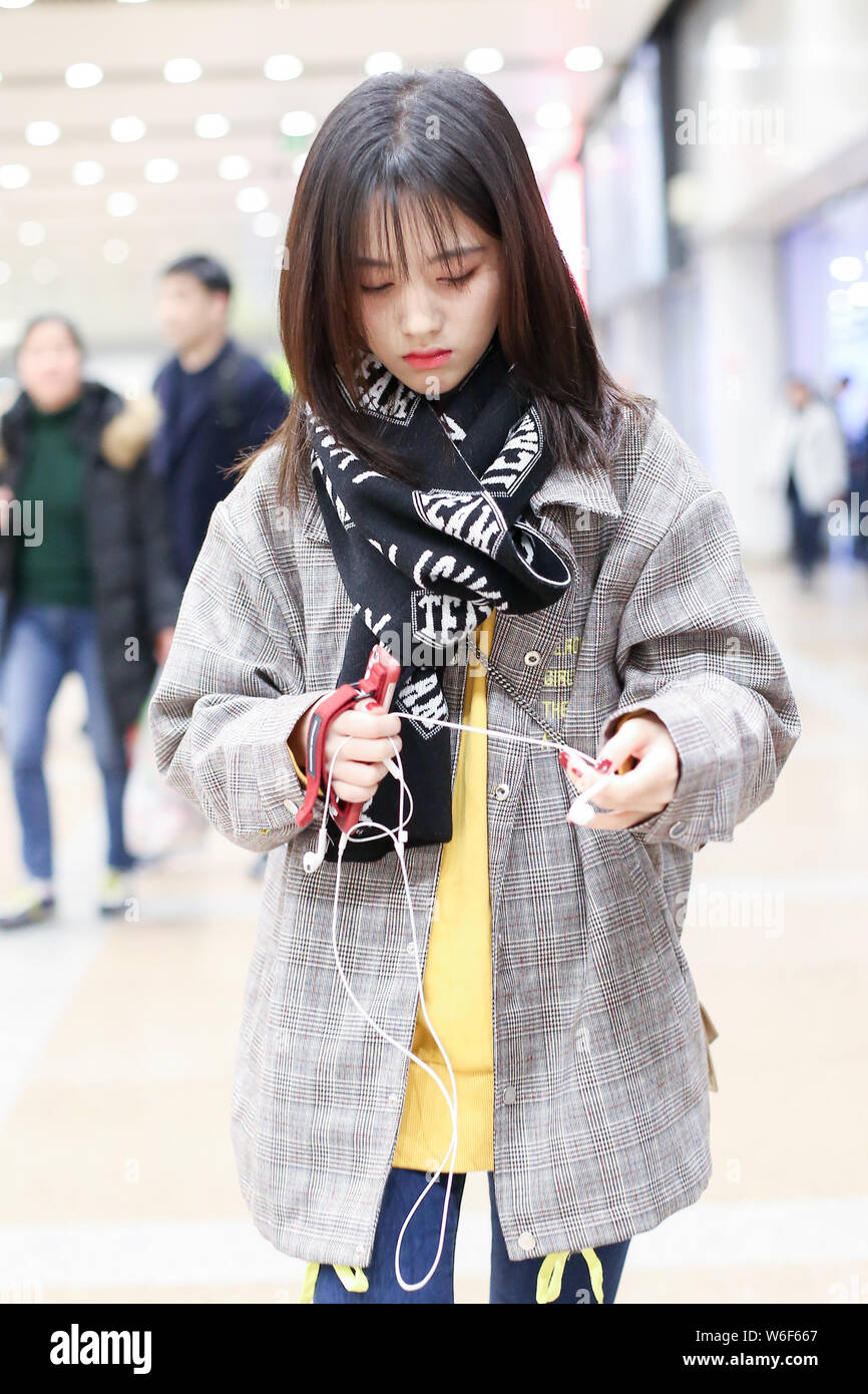 Chinese singer and actress Ju Jingyi, a former member of Chinese girl ...