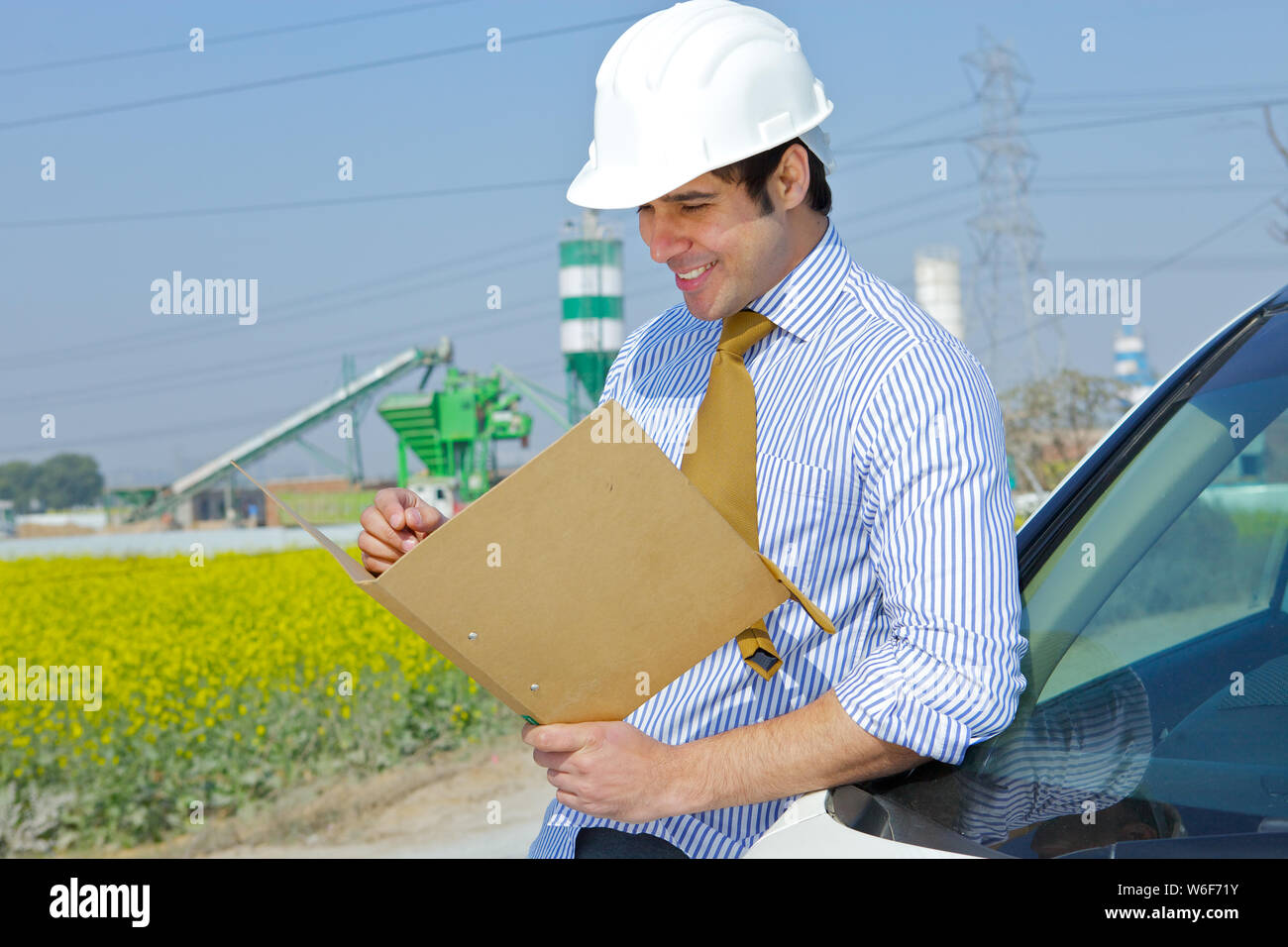 Architect doing paperwork Stock Photo - Alamy