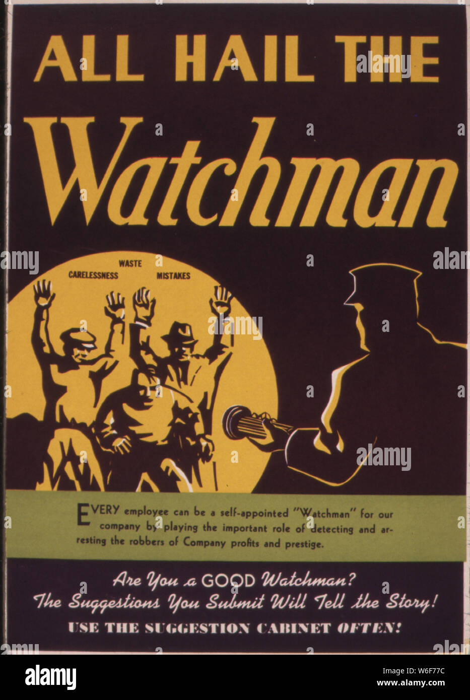 All hail the watchman Stock Photo - Alamy