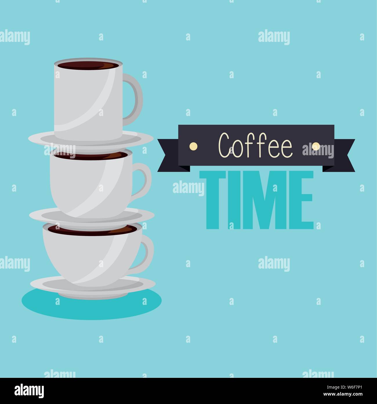 Coffee cups vector design Stock Vector Image & Art - Alamy