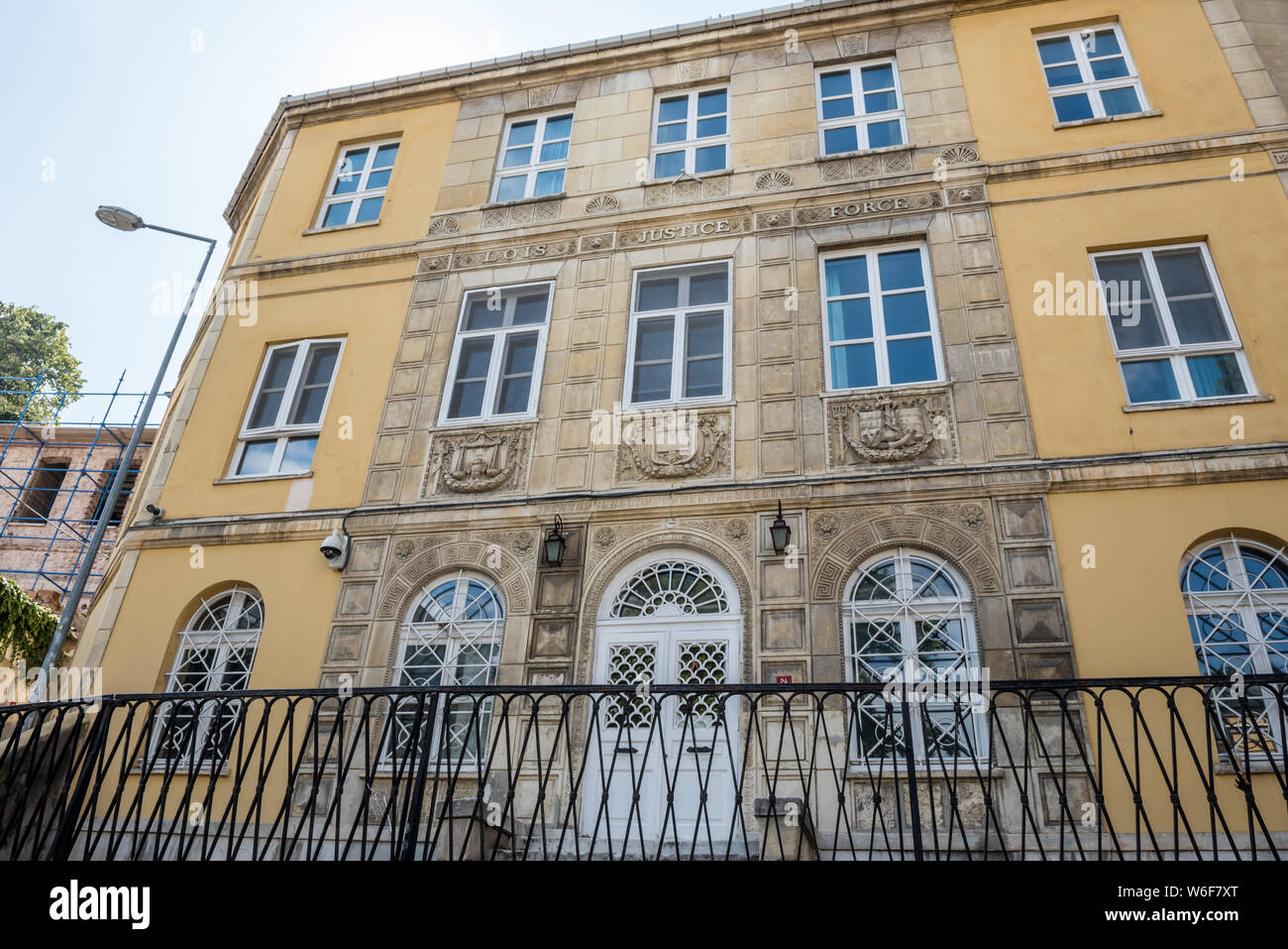 Exterior view of French Court building which located in beyoglu ...