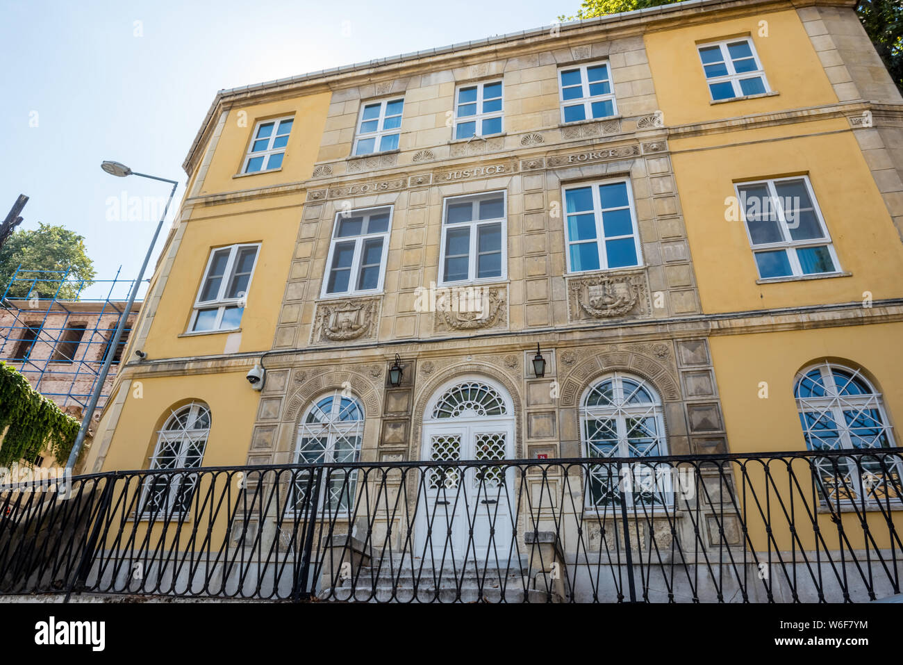 Exterior view of French Court building which located in beyoglu ...