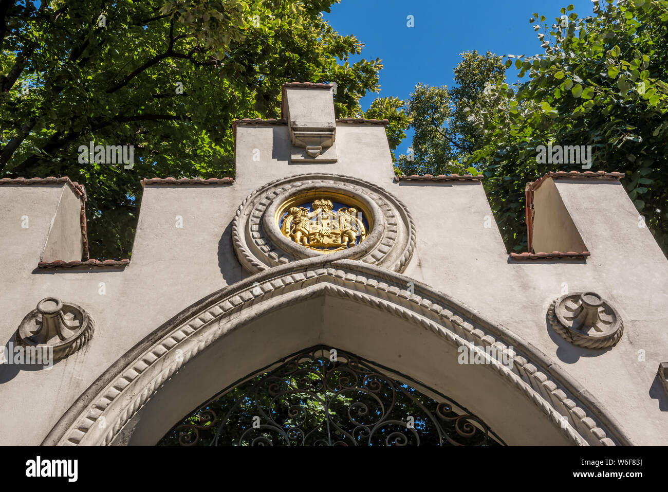 Exterior view of Swedish Embassy building which located in beyoglu ...
