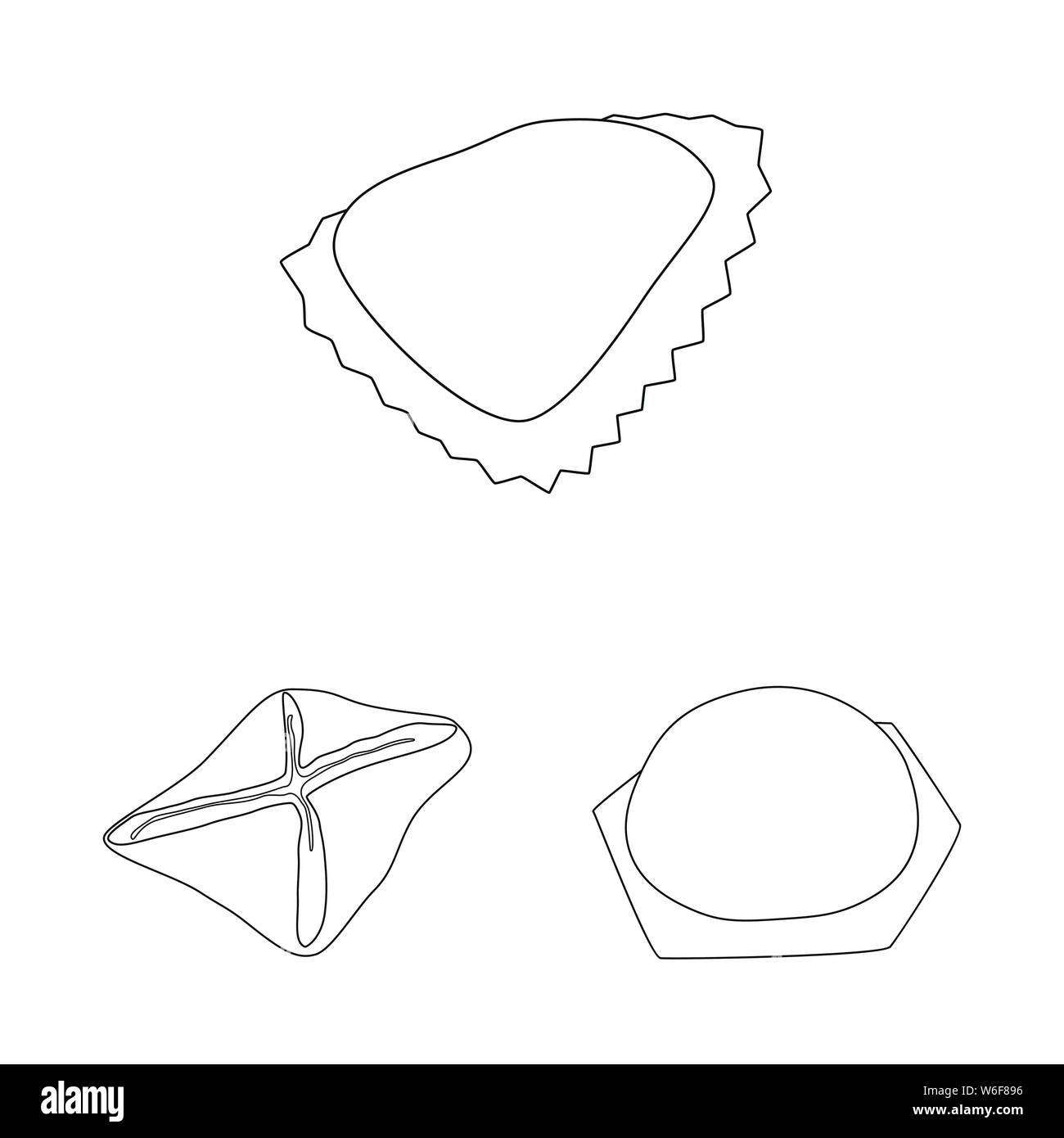 Vector design of food and dish symbol. Set of food and cooking stock ...