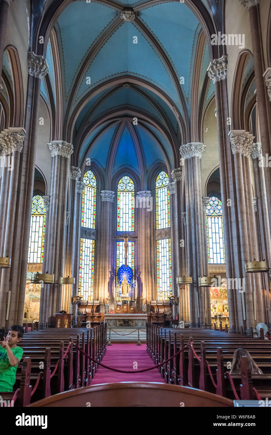 Interior view of Church of St. Anthony of Padua or locally as Sent ...