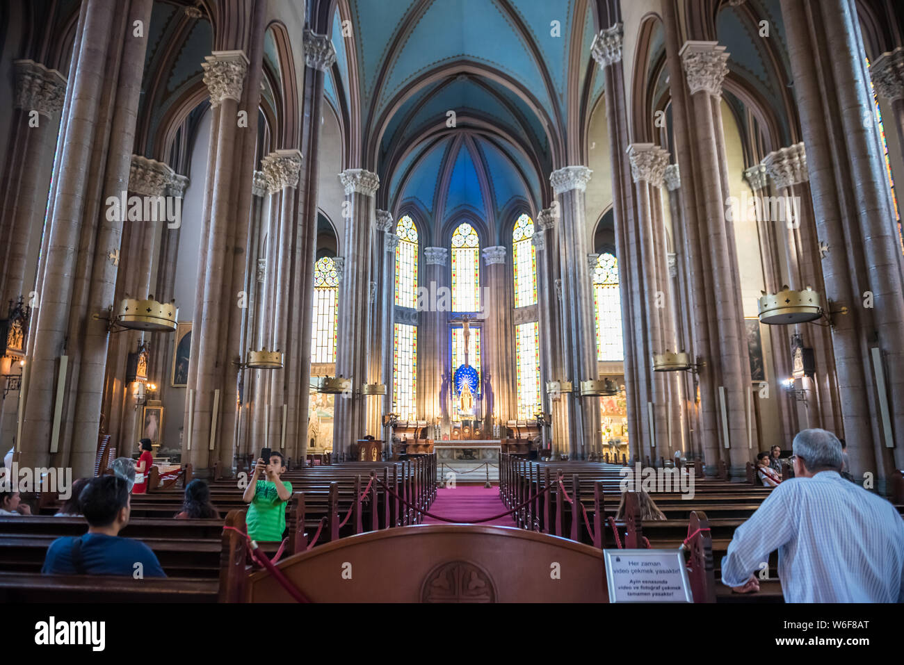 Interior view of Church of St. Anthony of Padua or locally as Sent ...