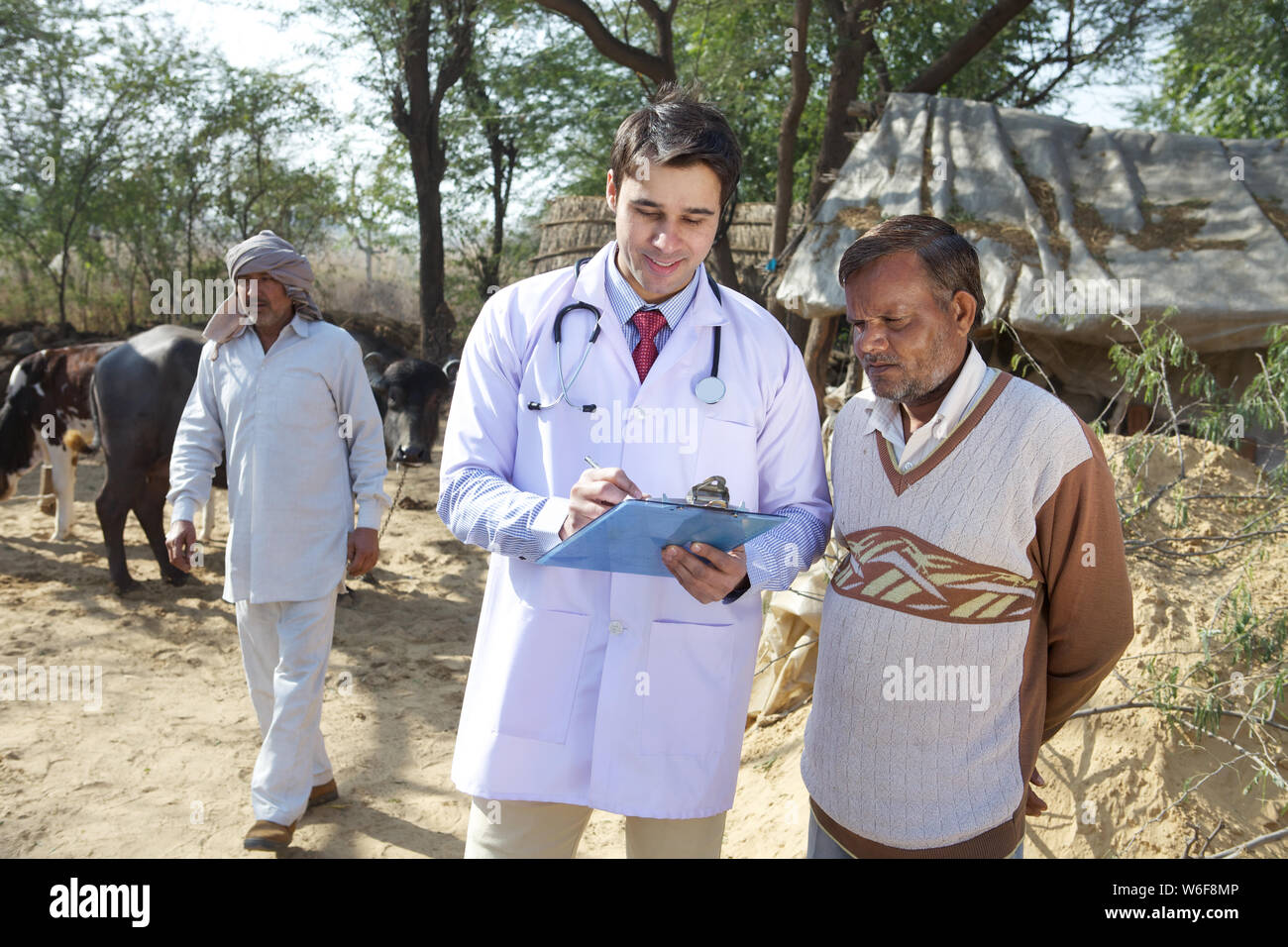 Indian rural villager group medical hi-res stock photography and images ...