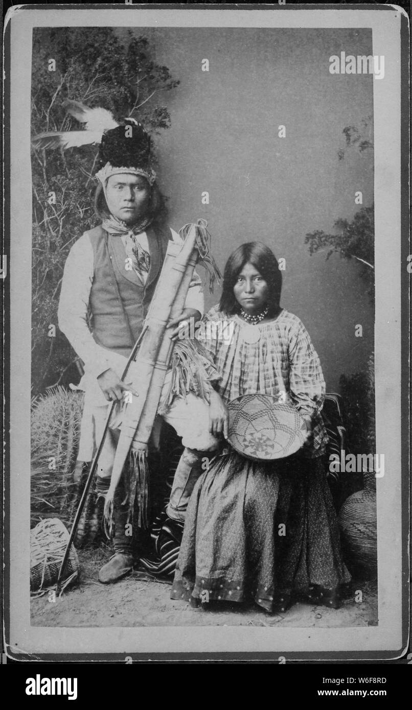 Apache and wife Stock Photo - Alamy