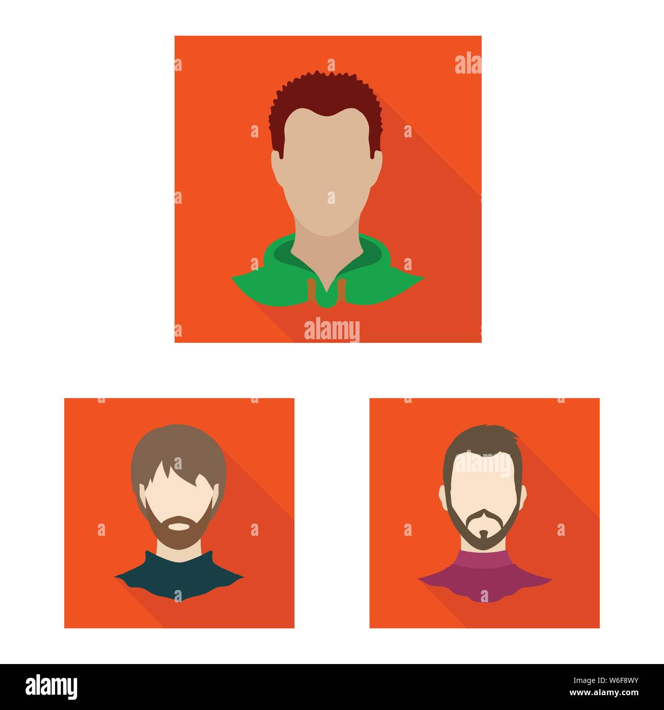 Vector design of avatar and dummy sign. Set of avatar and figure stock ...