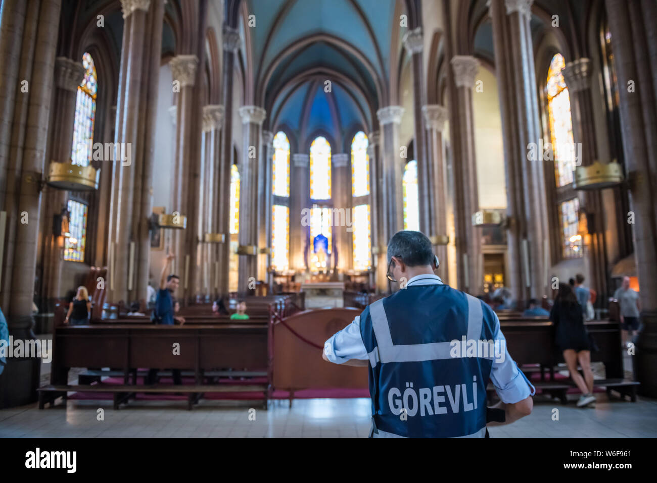 Interior view of Church of St. Anthony of Padua or locally as Sent ...