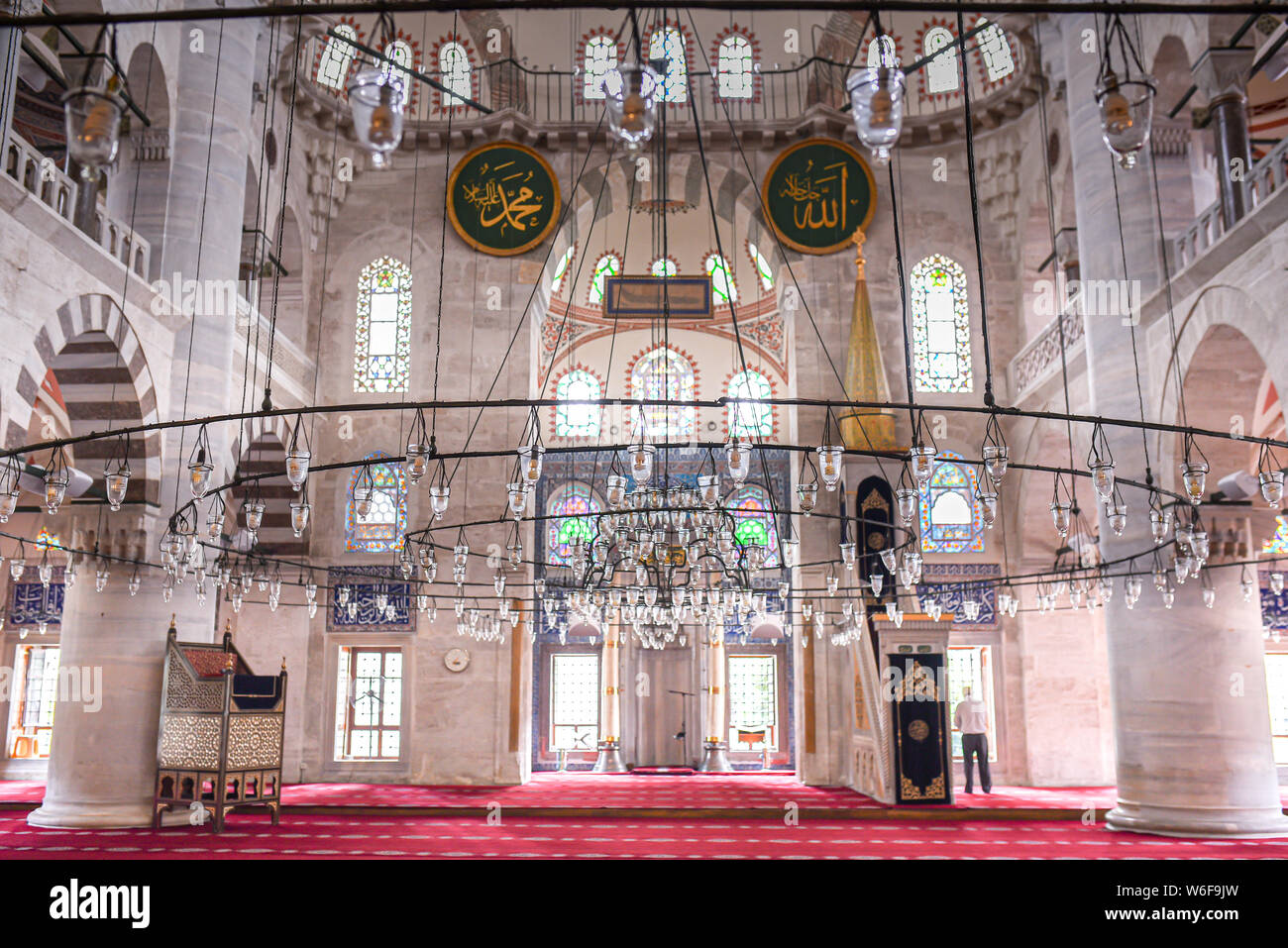 Interior view of Kilic Ali Pasha Mosque that is part of Ali Pasha ...