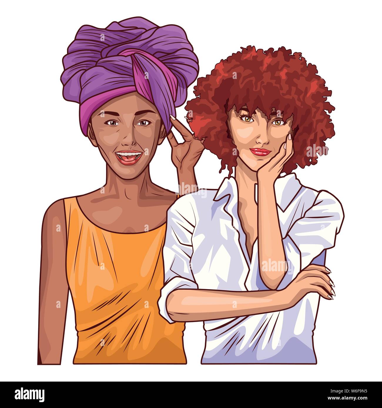 Pop art fashion and beautiful women cartoon Stock Vector Image & Art ...