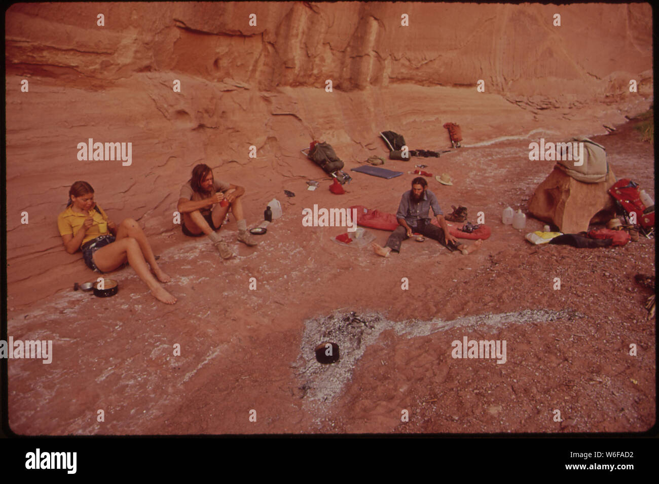 BACKPACKERS ON A WEEK-LONG HIKE THROUGH THE MAZE, A REMOTE AND RUGGED ...