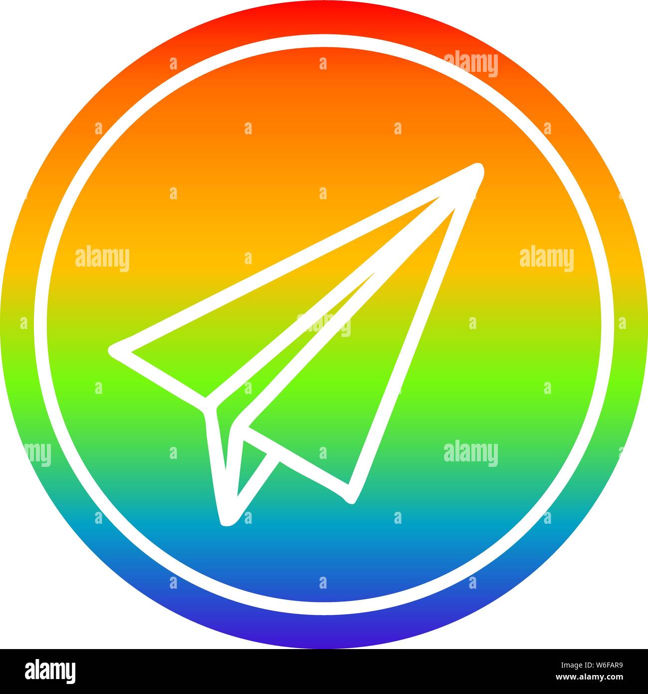 Circular image plane Stock Vector Images - Alamy