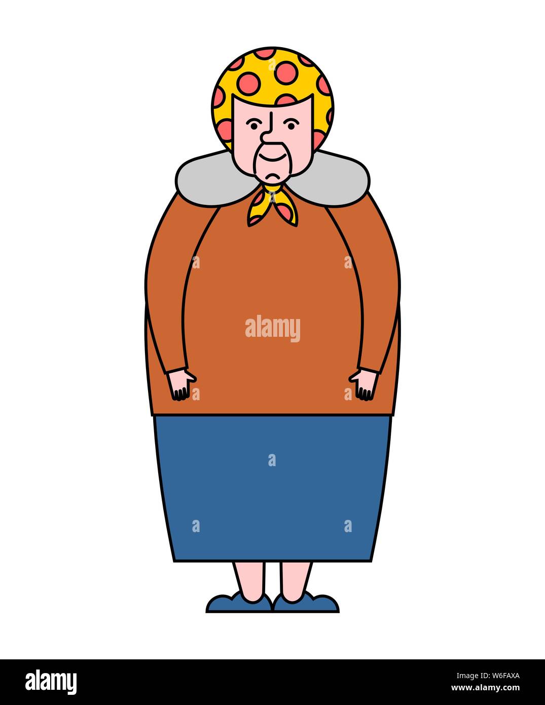 Portrait russian mature woman Cut Out Stock Images & Pictures - Alamy