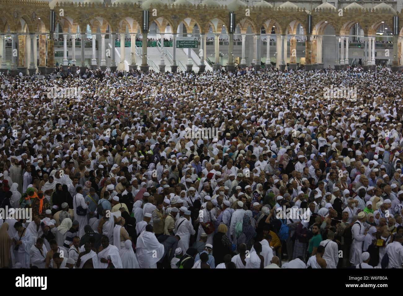 Mecca, Mecca, Saudi Arabia. 31st July, 2019. Muslim Pilgrims gather ...
