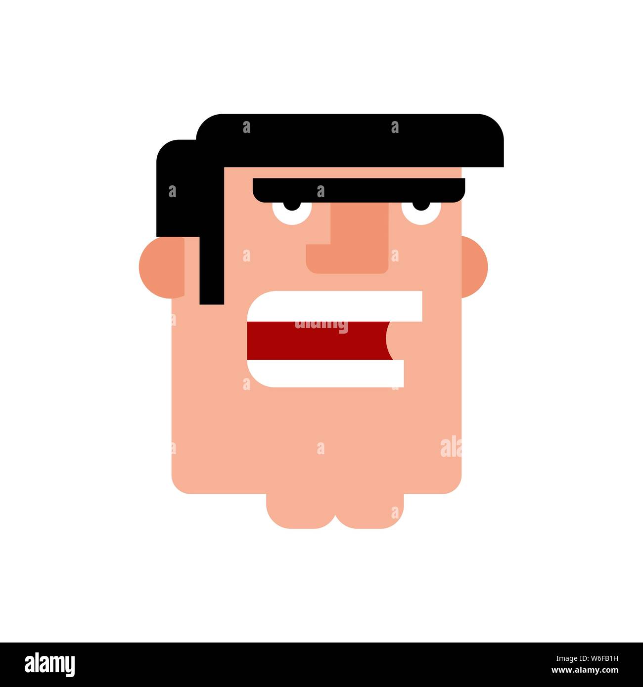 Angry man face. Evil head. Vector illustration Stock Vector Image & Art ... Angry man face. Evil head. Vector illustration Stock Vector Image & Art ...