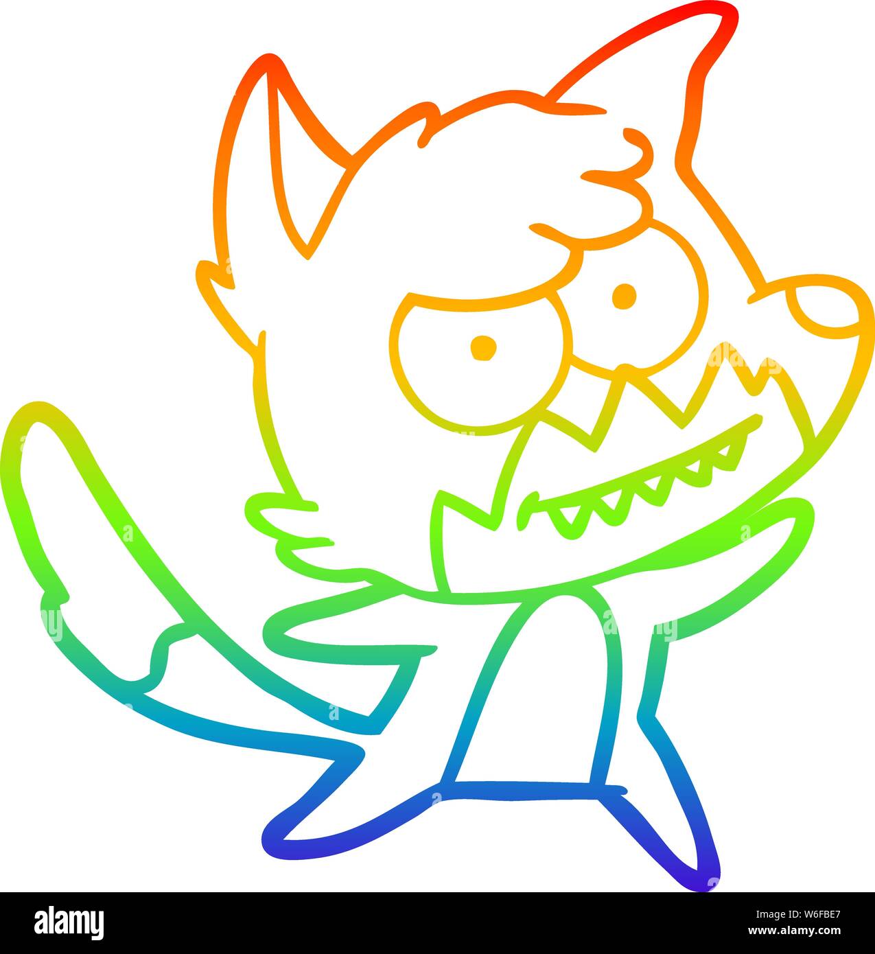 Snarling fox Stock Vector Images - Alamy