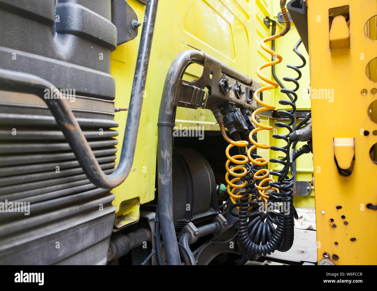 Back side view lorry hi-res stock photography and images - Alamy