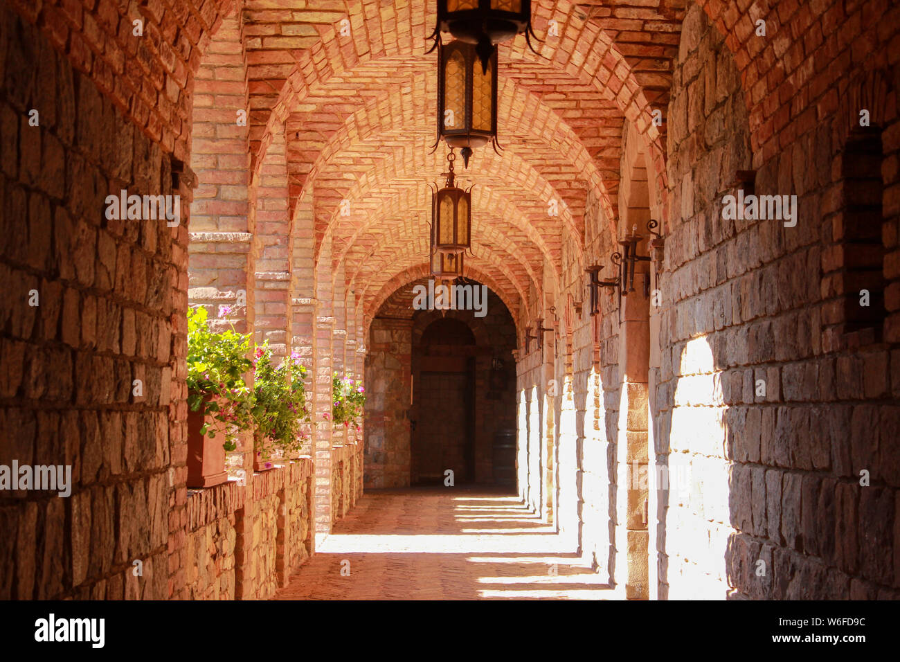 Castle in Napa Valley Vineyard, California, USA Stock Photo - Alamy