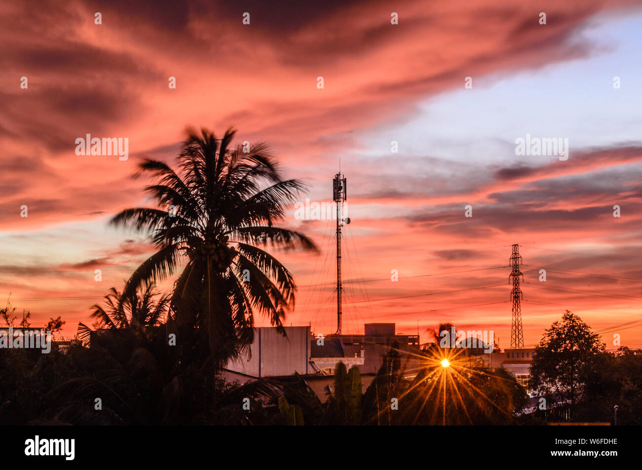 6 pm sunset hi-res stock photography and images - Alamy