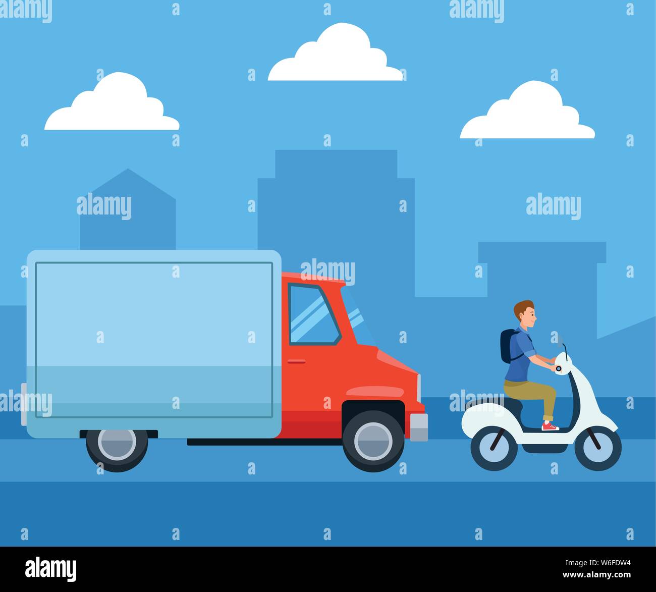 Riding mobility scooter Stock Vector Images - Alamy