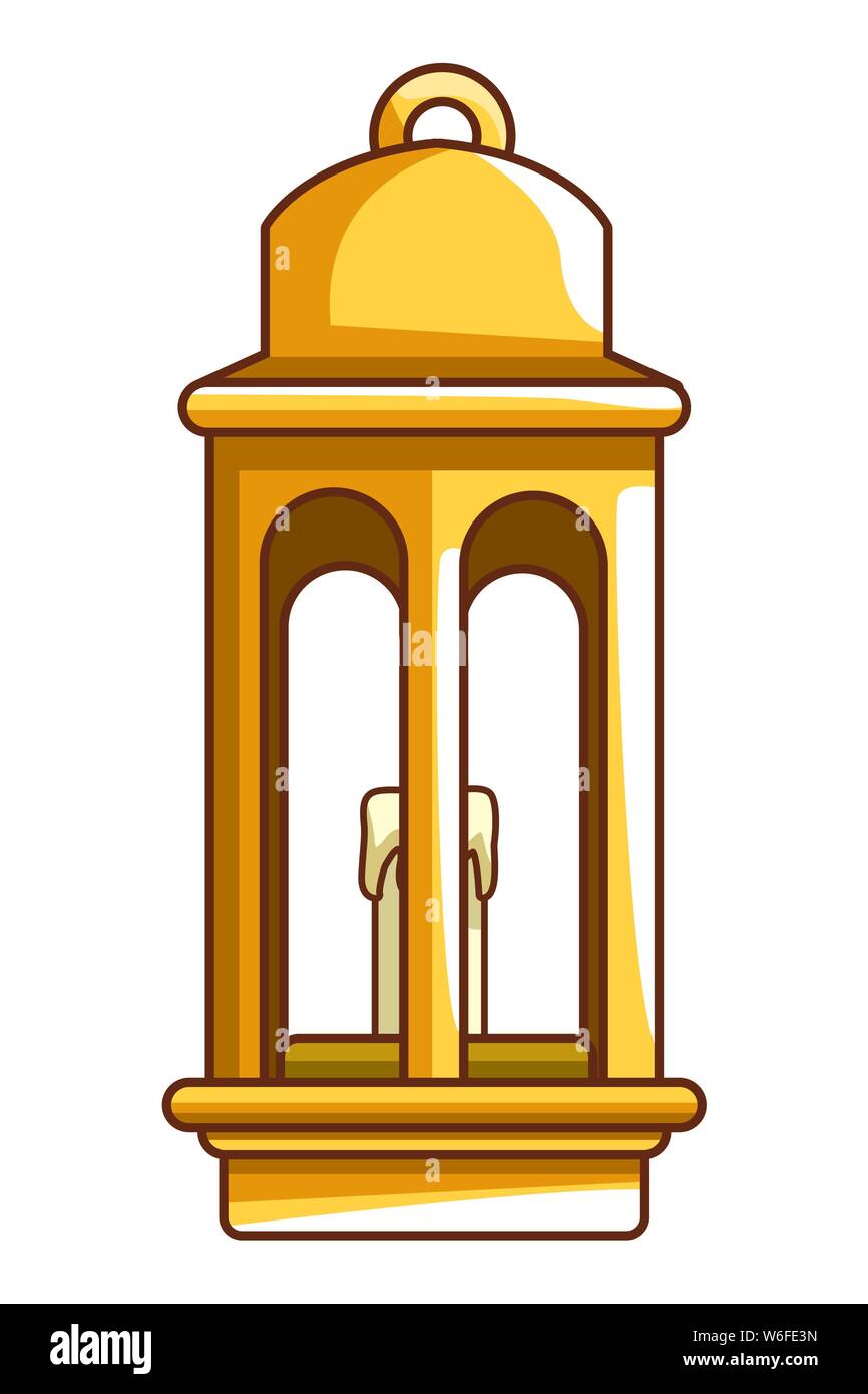 Antique lantern with candle cartoon isolated Stock Vector Image & Art ...