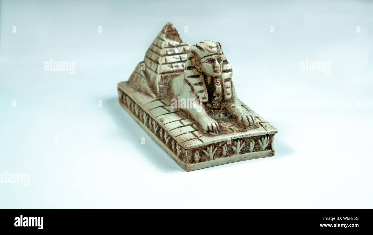 Porcelain Sphinx for decoration Stock Photo - Alamy