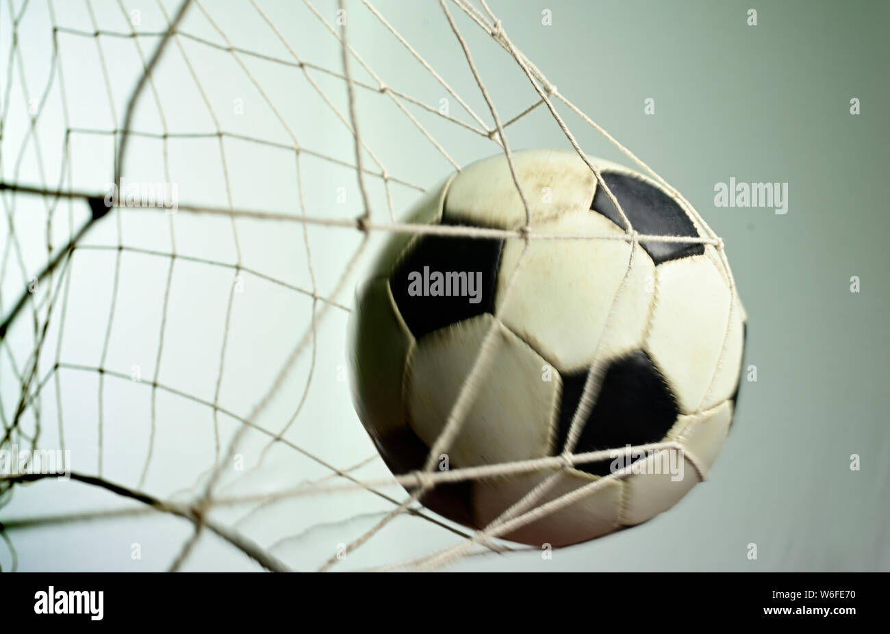 Football scoring goal hi-res stock photography and images - Alamy