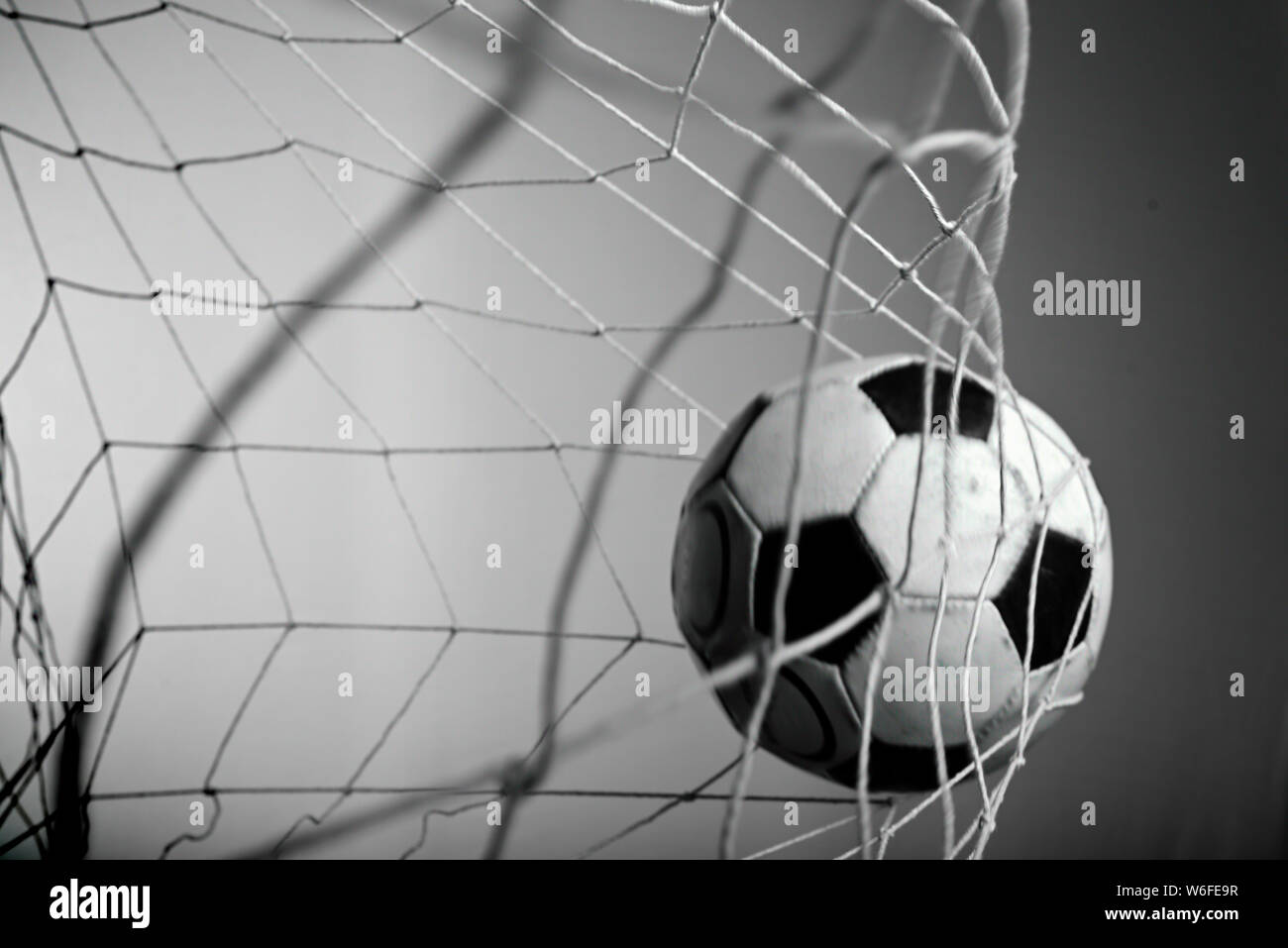 Football scoring goal hi-res stock photography and images - Alamy