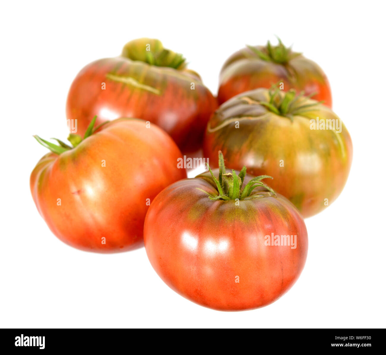 tomato on vine isolated on white background Stock Photo - Alamy