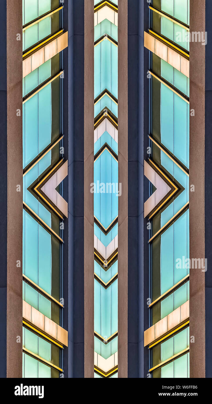 Teal office building windows hi-res stock photography and images - Alamy