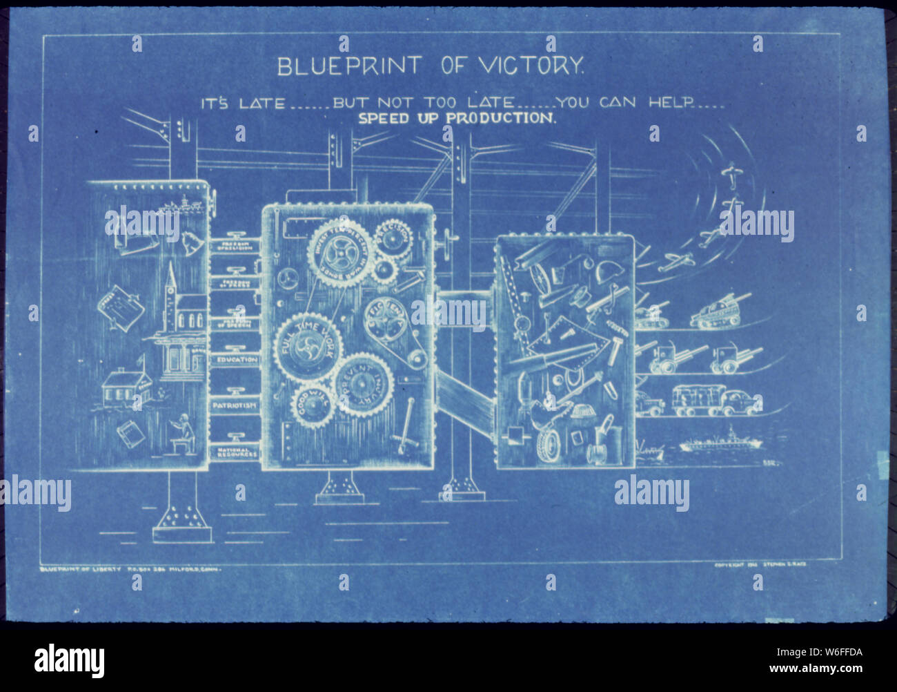 Blueprint of Victory Stock Photo - Alamy