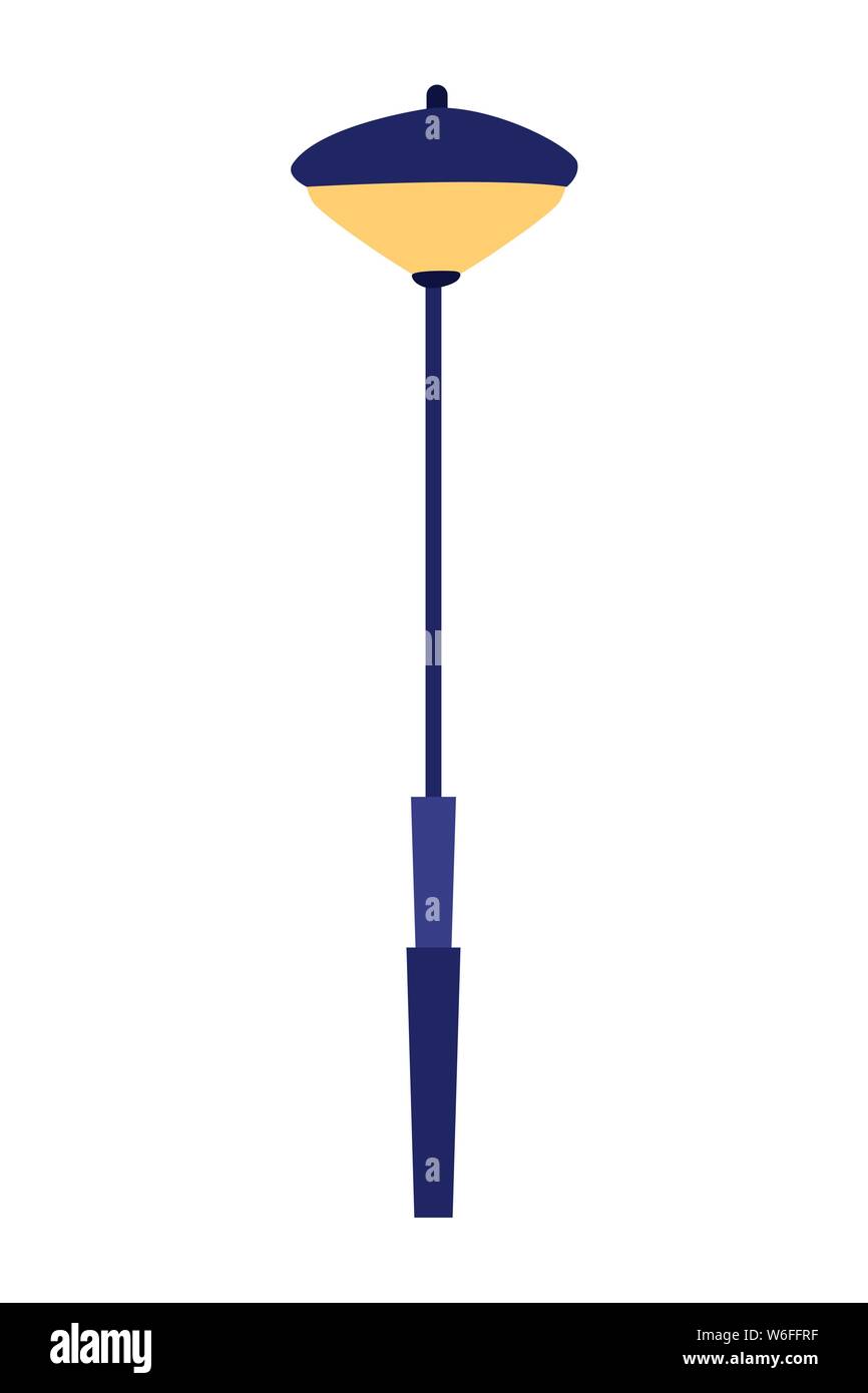 Streetlight post isolated cartoon symbol Stock Vector Image & Art - Alamy