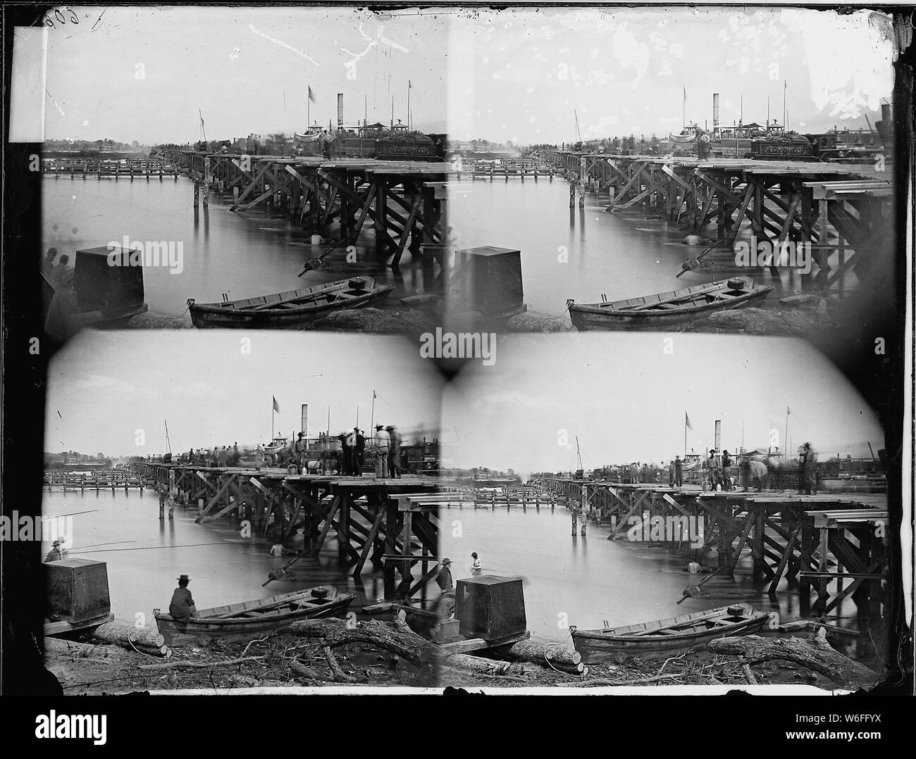 Bridge at White House Landing, Pamunkey River Stock Photo - Alamy