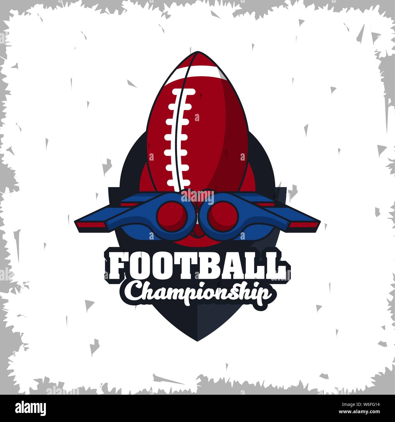 Football sport championship tournament emblem Stock Vector Image & Art ...